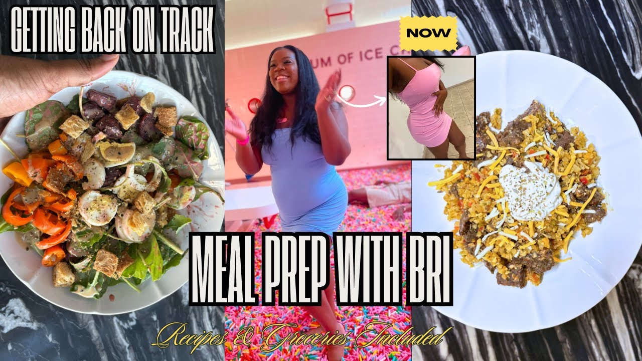 Easy & Delicious MEAL PREP || Back on track after 45lb weight loss ...