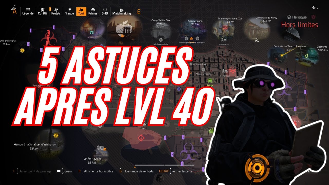 The Division 2 - [A à Z] [FR] - 5 Astuces APRES LVL 40 - YouTube