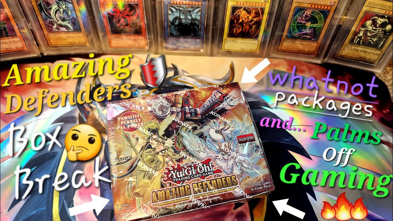 Amazing Defenders - Yu-Gi-Oh! Box Break, Whatnot Packages, and Palms ...