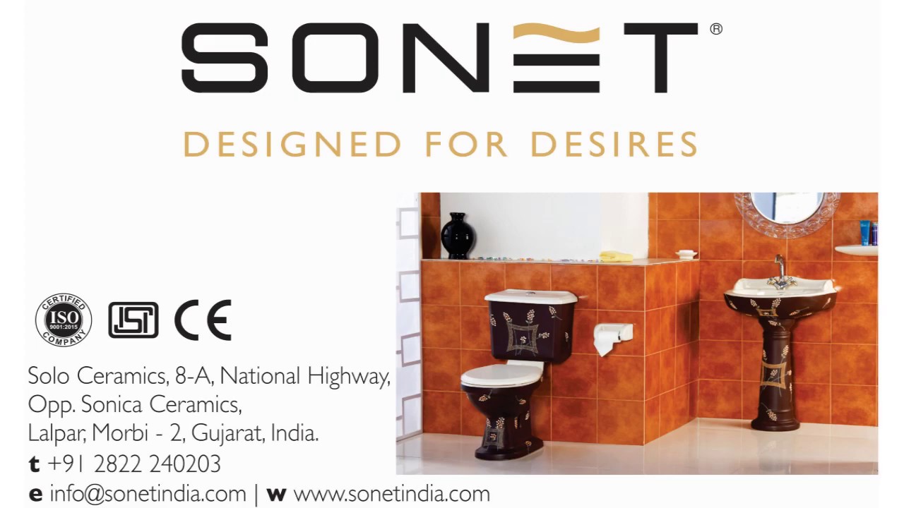 Sonet Sanitaryware - YouTube