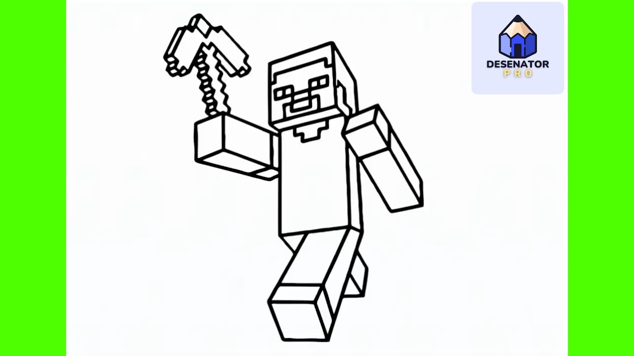 Cum Sa Desenezi Un Caracter Din MINECRAFT | Usor Pas cu Pas Tutorial ...