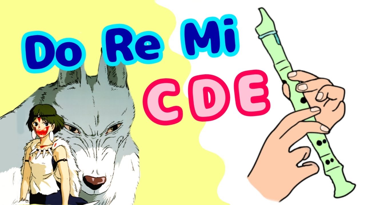 Princess Mononoke Main Theme - Recorder Flute Tutorial - YouTube