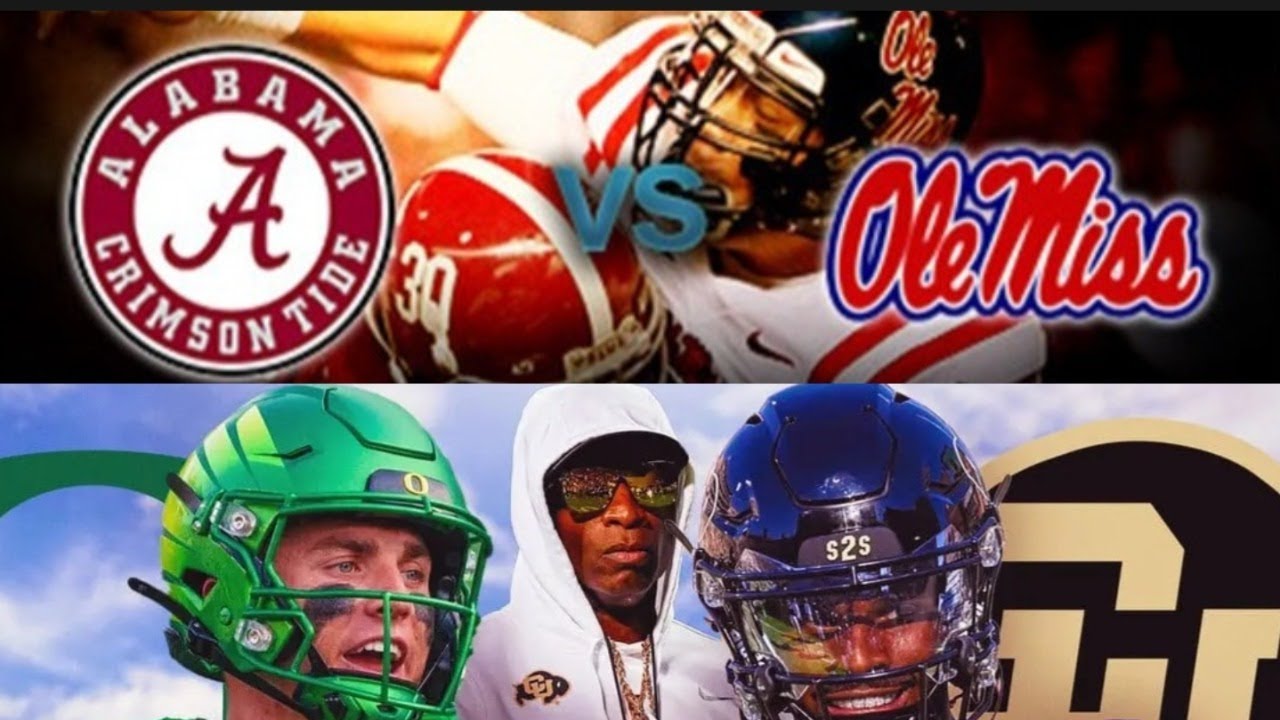 #13 Alabama vs #15 Ole Miss | #19 Colorado vs #10 Oregon (Watch Party ...