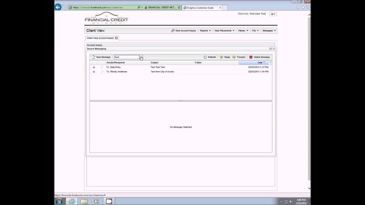 Client View: The Message Center - YouTube