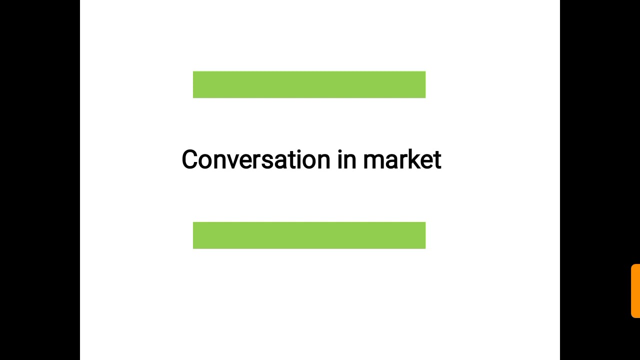 Conversation in the market - YouTube