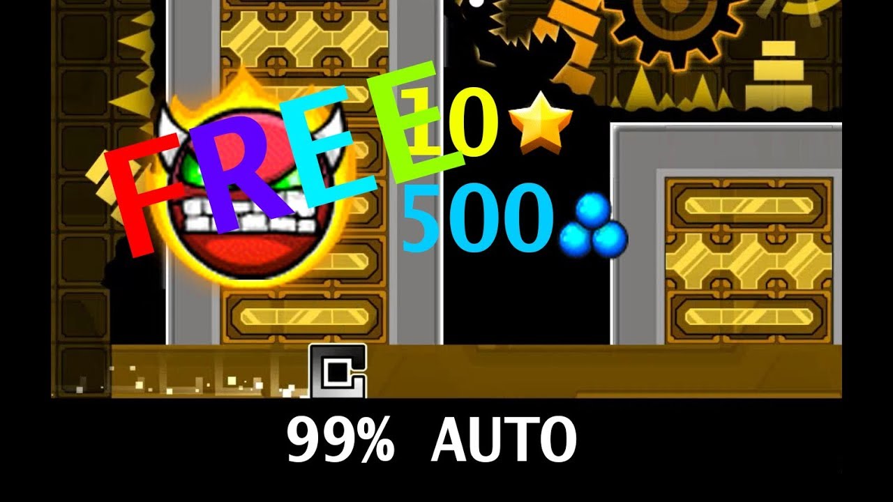 99% AUTO HARD DEMON | FREE DEMON | GEOMETRY DASH (PATCHED) - YouTube