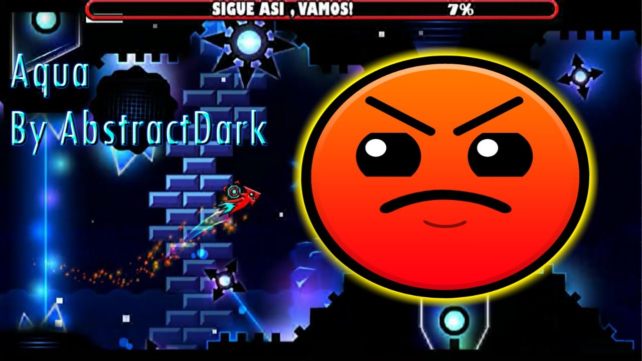 Geometry dash 2.1 Aqua By AbstractDark - YouTube