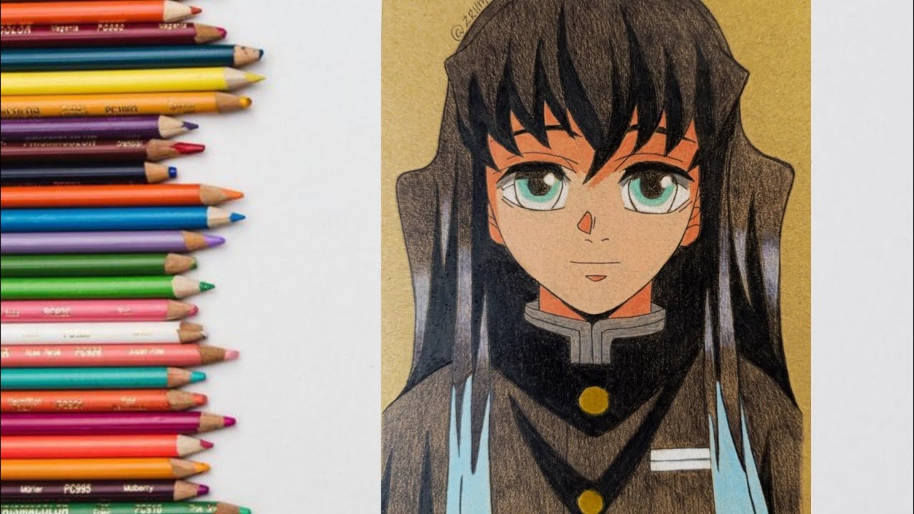 Drawing Muichirou Tokitou - Speed draw - YouTube