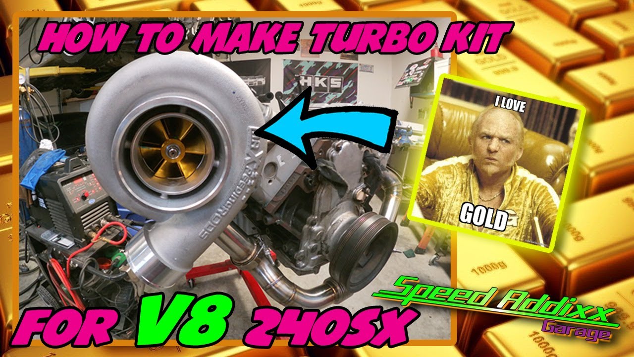 Making a Turbo kit for a v8 powered 240sx for DRIFT!! Part II at ...