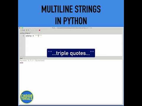 How Can You Create Multiline Strings In Python? | Shorts - Youtube