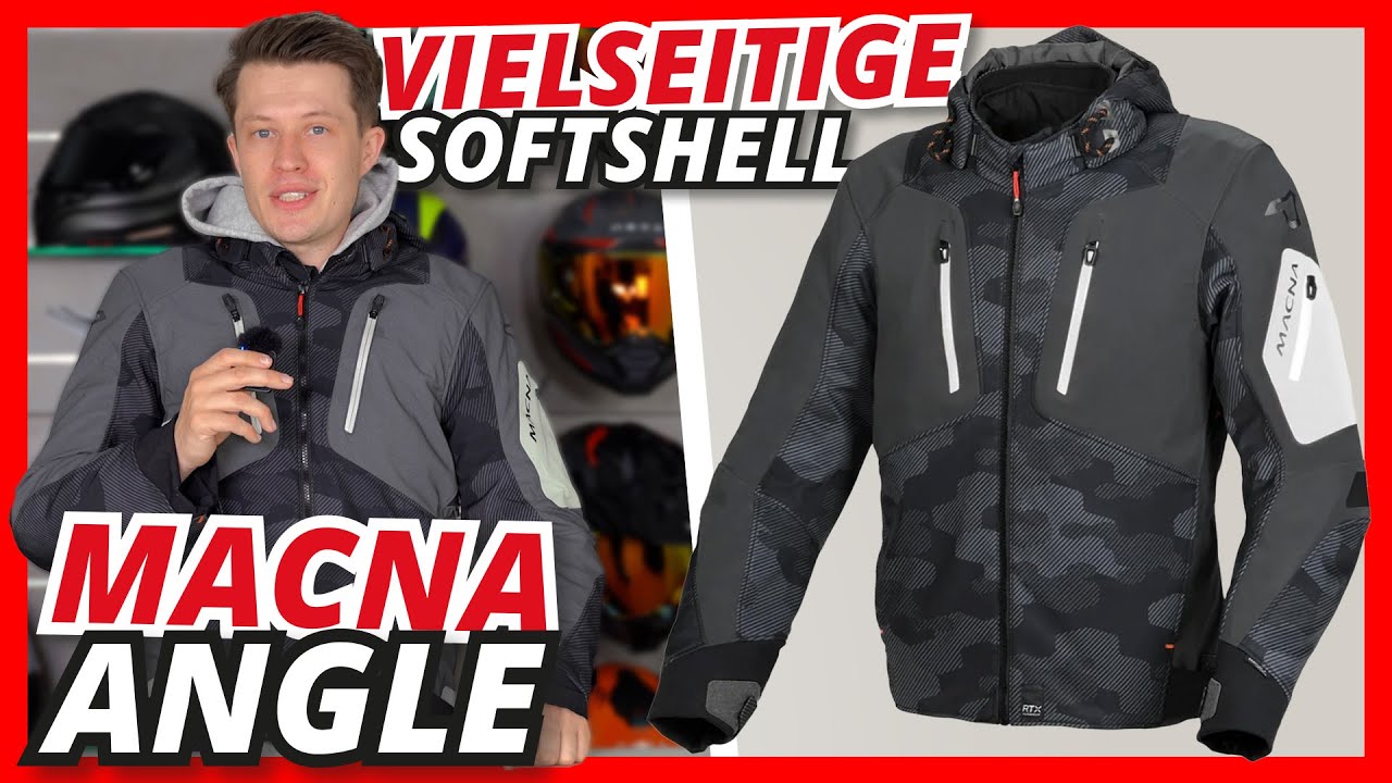 Vielseitige Softshell-Motorradjacke für's ganze Jahr ☀️+ ️ - Macna Angle | Helmexpress.com - YouTube