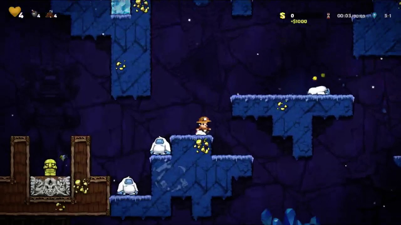 Spelunky 2 Ice Caves Speedrun NEW WR - YouTube