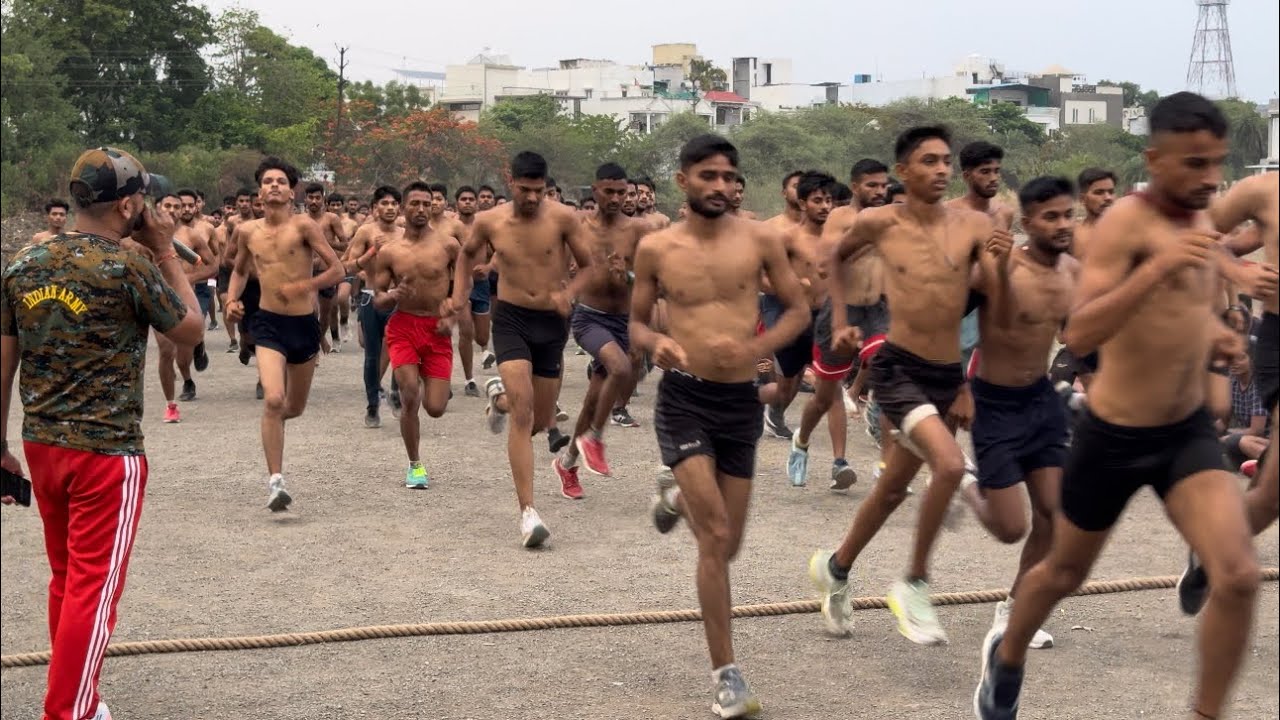 Indian Army 1600 Meter Running अग्निवीर दूसरा ट्रायल | 1600 Meter ...