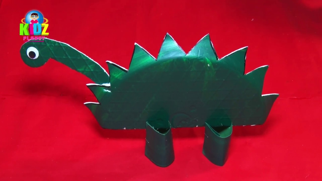 How to Make a Dino | DIY Arts & Craft Work | Learning Made Easy - YouTube