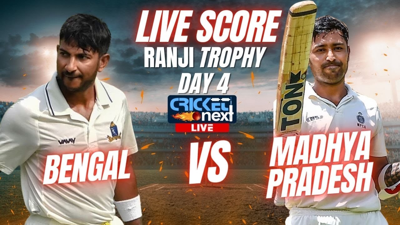 🔴LIVE: Bengal vs MP Day 4 LIVE Score | Mohammed Shami Comeback Ranji ...