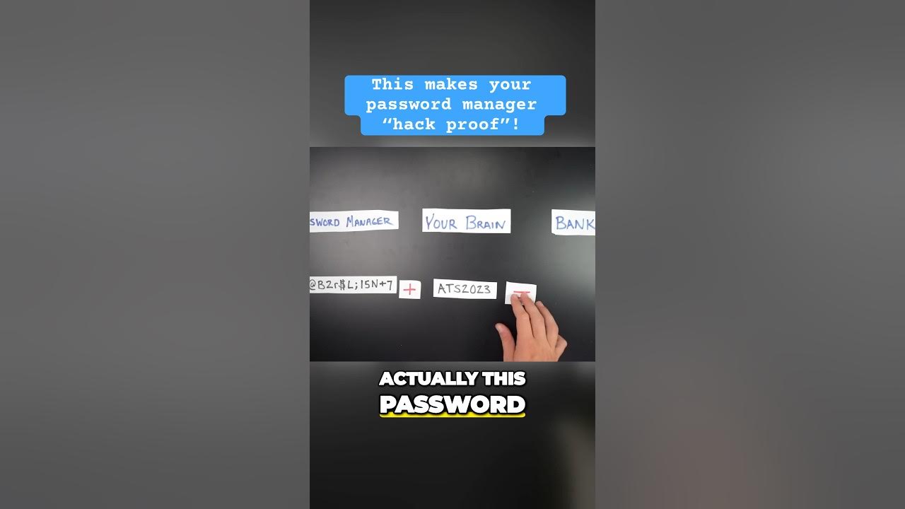 a truly "hack proof" password hack - YouTube