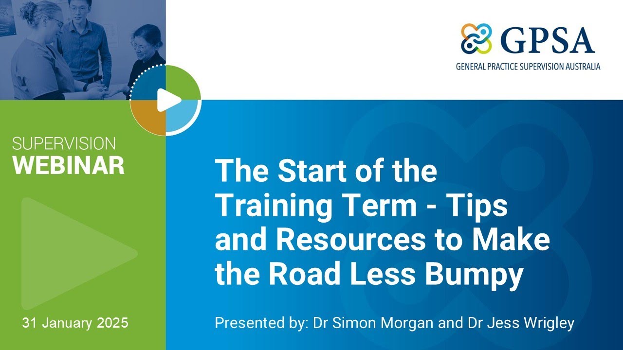 The Start of the Training Term - Tips and Resources to Make the Road ...