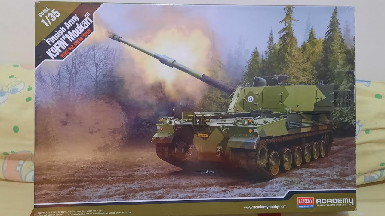 Finnish Army K9FIN Moukari 155mm Self propelled Howitzer Academy 1:35 ...
