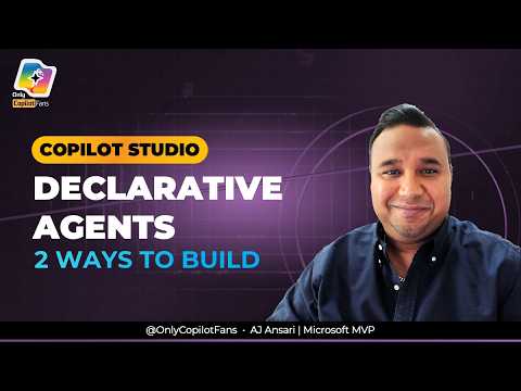Build Declarative Agents: Agent Builder vs Copilot Studio Full (Tutorial)