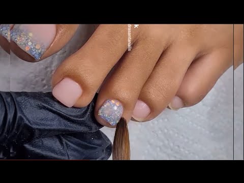 como hacer un acrípie en las uñas 💅🏼 de los pies 🦶🏻 - YouTube
