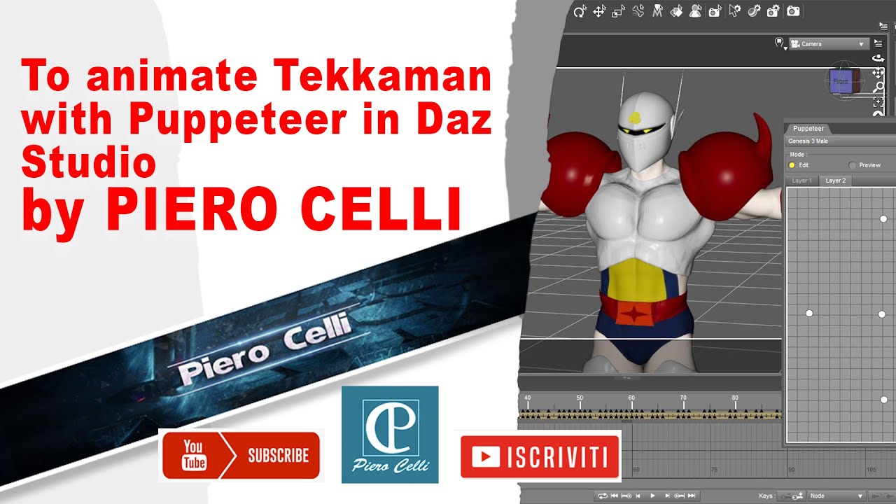 Animate Tekkaman in Daz Studio with Puppeteer. - YouTube