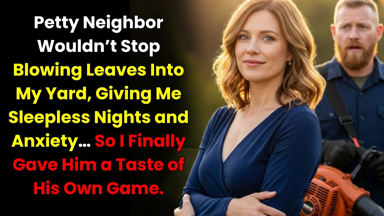 My Petty Neighbor Kept Blowing Leaves Into My Yard… So I Finally ...