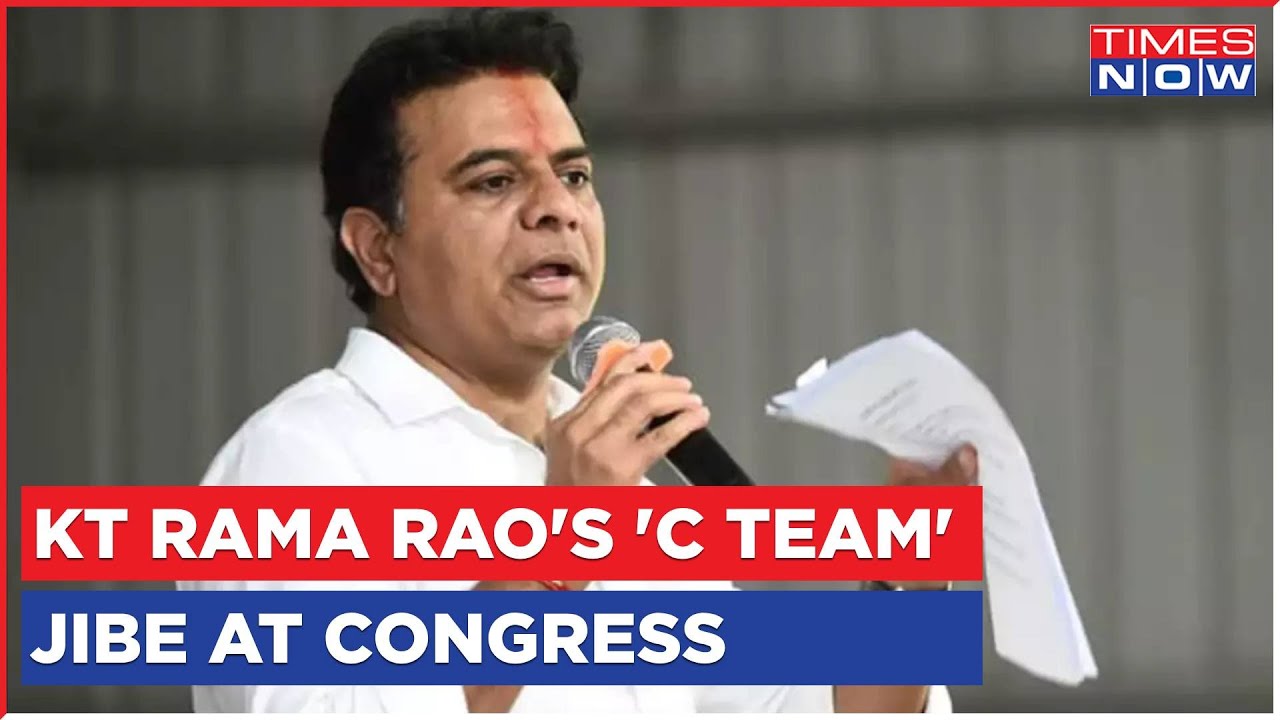 K.T. Rama Rao Calls Congress 'C' Team | 'Dynasts' Vs 'Double Engine' In ...