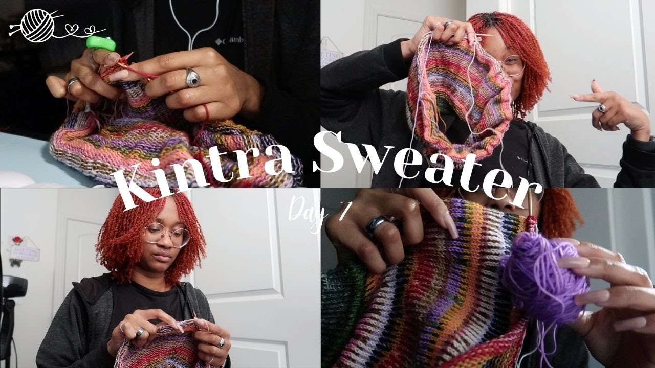 day 7 | i finished knitting the colorwork section of the kintra sweater ...