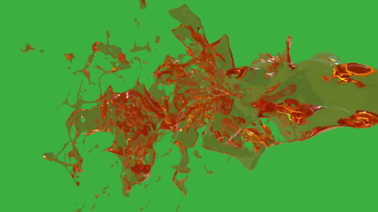 Oil Liquid splash green screen / TOP VIDEO 2022 - YouTube