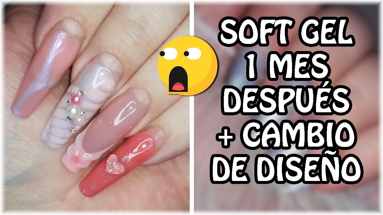 RETOQUE en Uñas SOFT GEL X + nuevo diseño 💙 Pearly Blue - YouTube