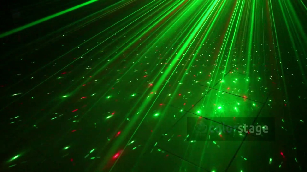 Colorstage LASER MINI RG 8 GOBO FLASH - YouTube