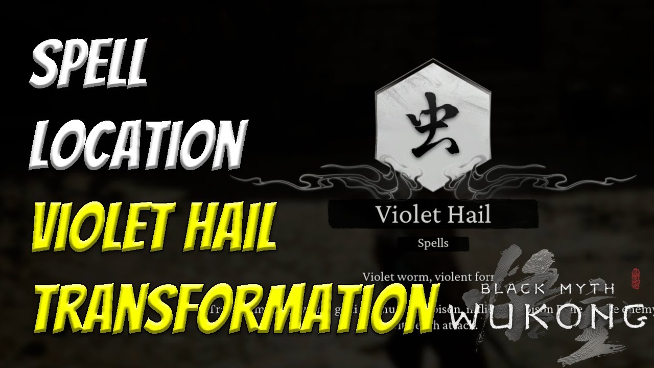 How to Unlock the Violet Hail Transformation | Black Myth Wukong - YouTube