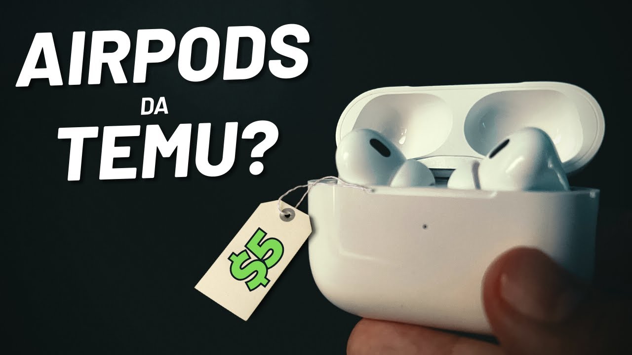 COMPREI Airpods Pro 2 RÉPLICA na TEMU - Valem a pena? - YouTube