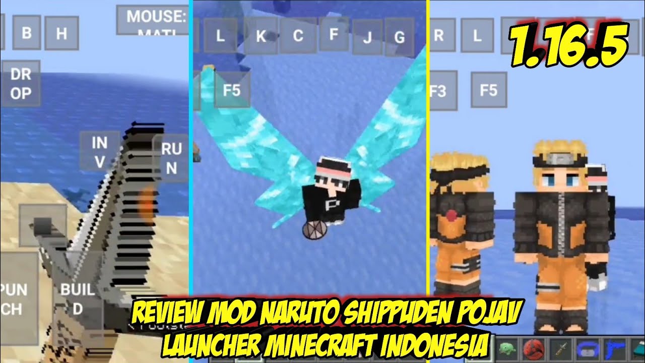 Review Mod Naruto Shippuden Pojav Launcher Minecraft indonesia - YouTube