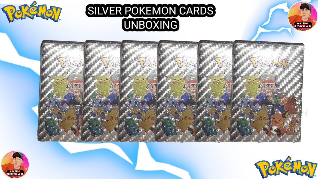 SILVER POKEMON CARDS PACK UNBOXING|WEIRD POKEMON CARDS UNBOXING - YouTube