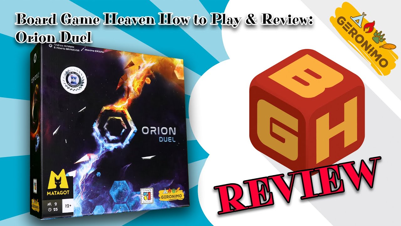 Board Game Heaven How To Play & Review 246: Orion Duel (Geronimo Games ...