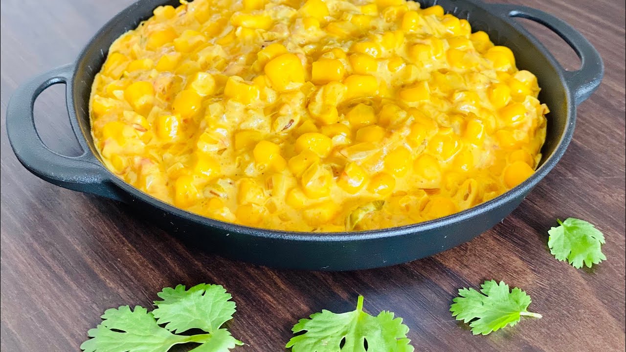 Rich creamy Corn Gravy | Veg gravy recipes | Gravy recipes | Corn ...