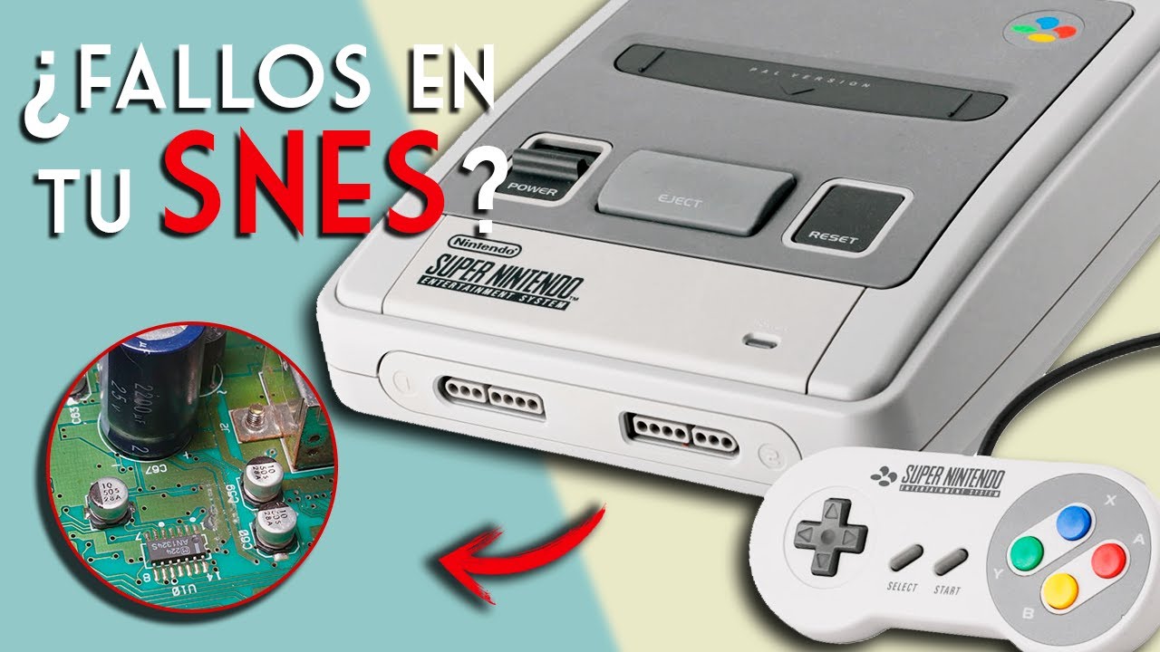 Los 5 PROBLEMAS más comunes en consolas Super Nintendo SNES - YouTube
