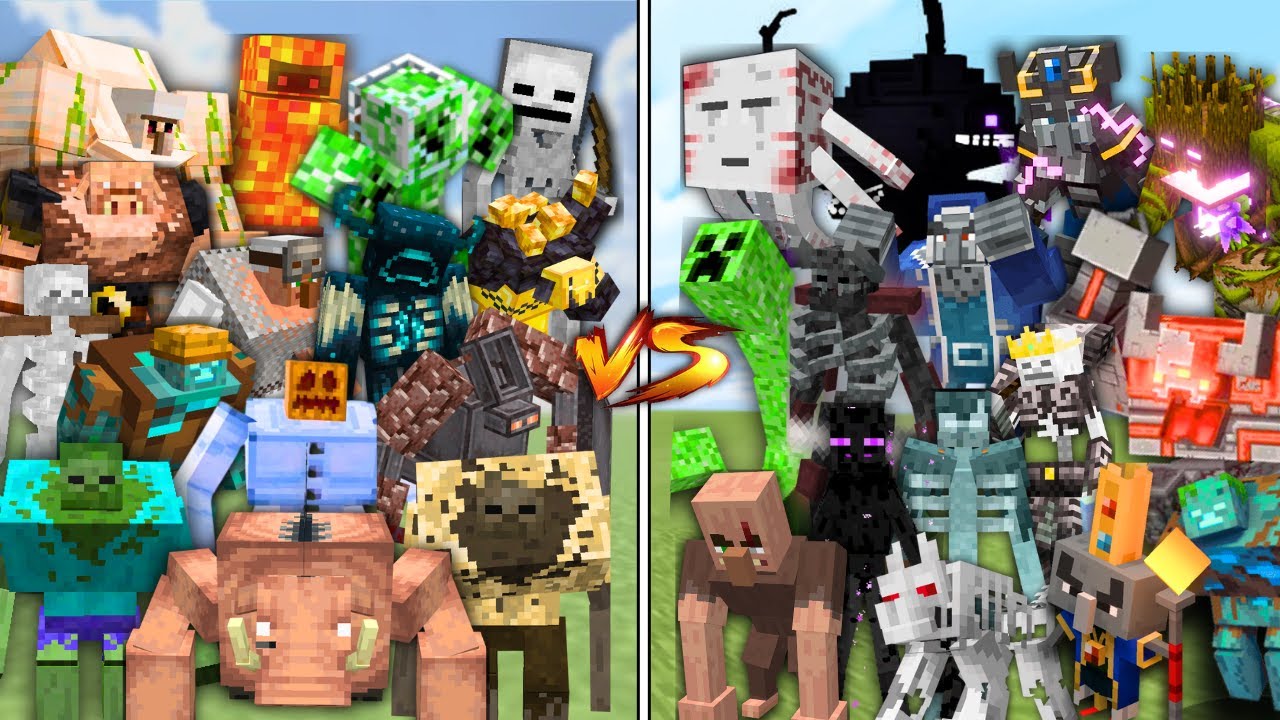 EXTREME RANDOM MOB BATTLE in Minecraft - YouTube