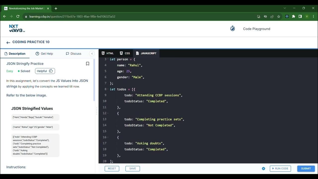 Json Striny Practice Coding Practice 10 Todos Application 2 5771