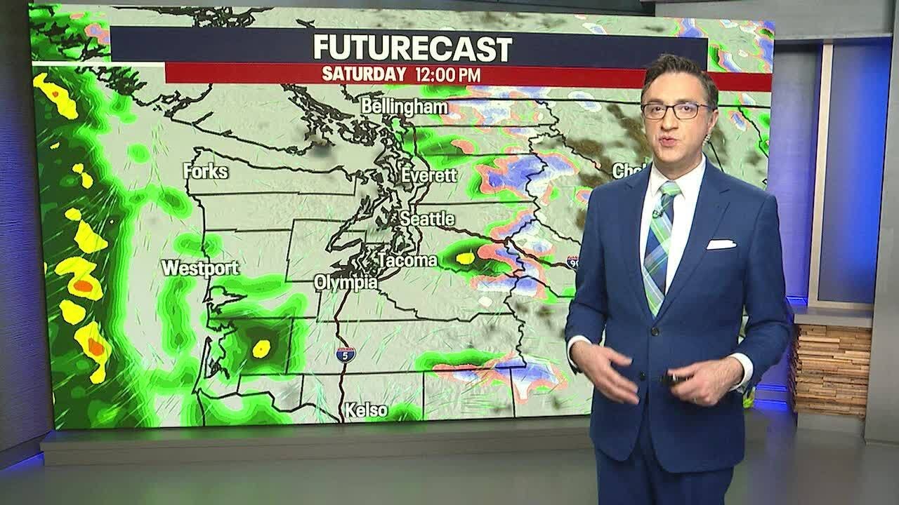 Winter storm warning issued as more than a foot of snow could fall in WA Cascades - YouTube