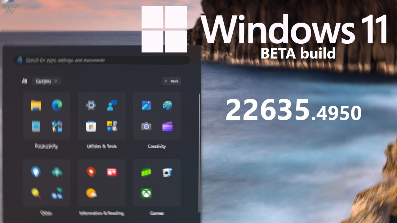 Windows 11 (23H2) Beta build 22635.4950: what's new? - YouTube
