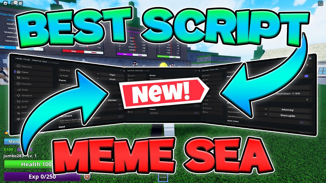 [Update 4] OP New Meme Sea Script! - YouTube