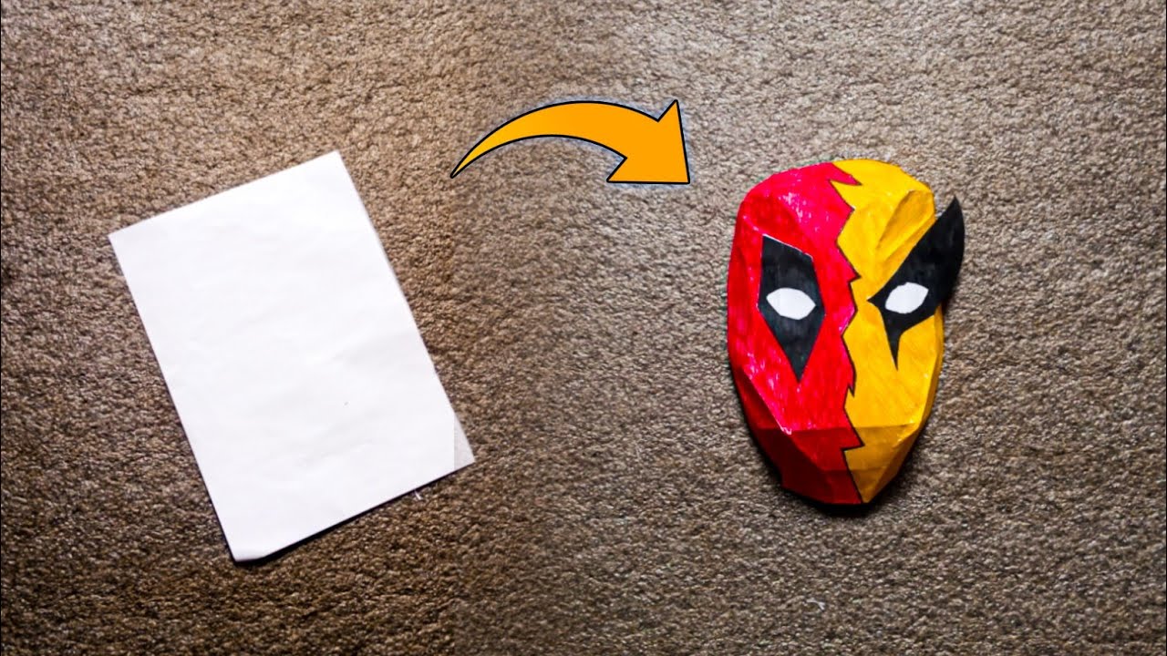 Deadpool and Wolverine Combined Mask || Paper Super Heroes Mask # ...
