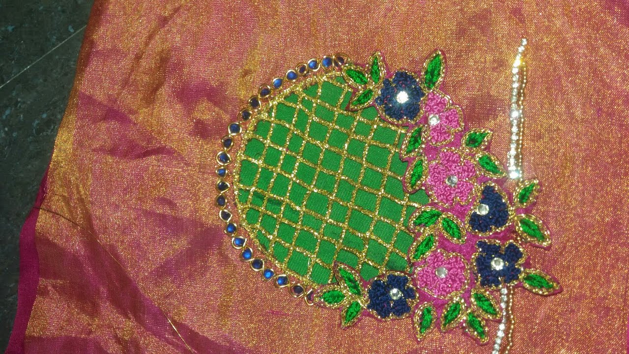 patch work Embroidery Embroidery &cut wark digen easy method - YouTube