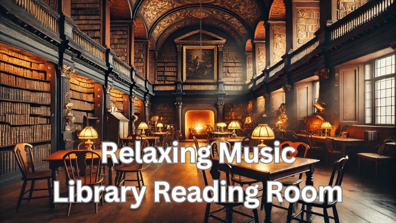 60 Minutes of Relaxing Music in a Library Reading Room | Study & Focus ...