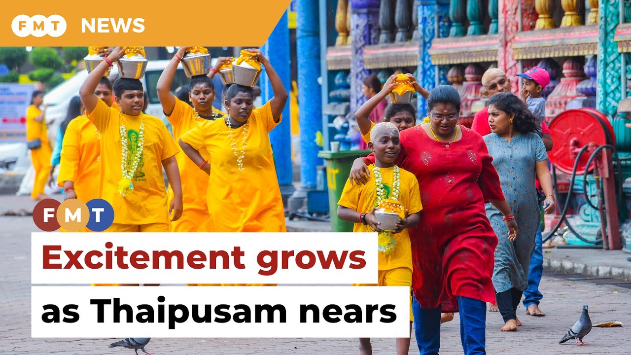 Thaipusam celebration in full-swing for Hindu devotees - YouTube