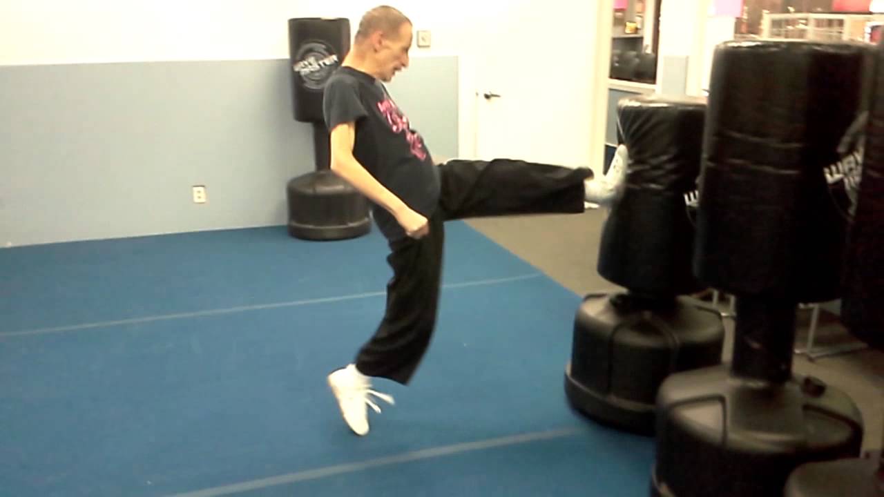Lee Practicing Running Jump Kicks 2-9-15 #1 - YouTube