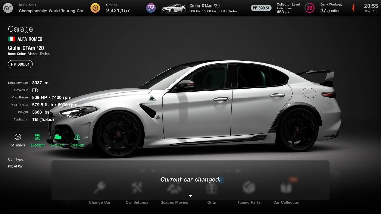 GT7- Giulia GTAm '20 (Engine Start Sound) - YouTube