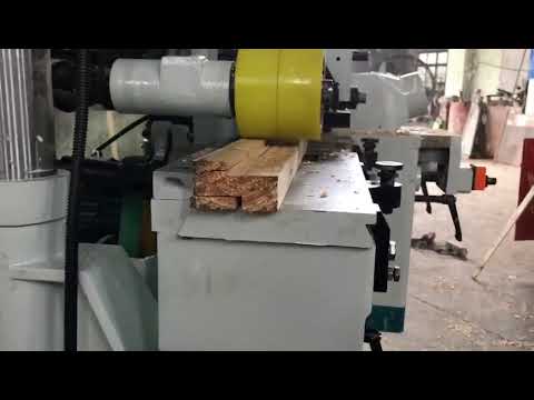 four sided molder wood profile cutting machine - YouTube